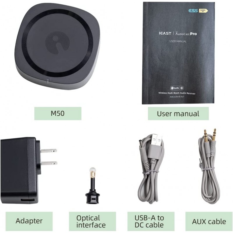 iEAST AudioCast Pro M50, Streamer / Receptor Inalambrico Multi-ambientes